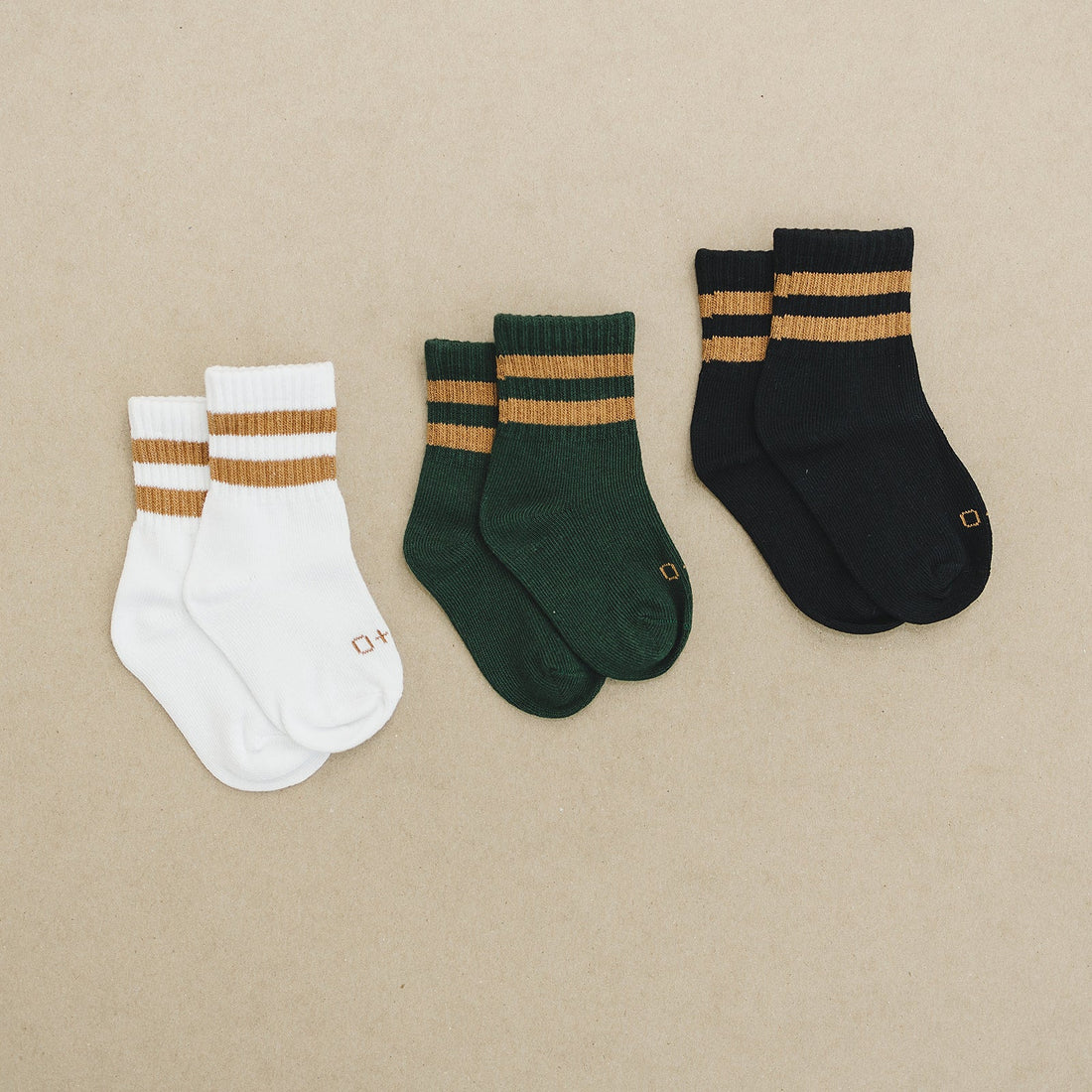 Crew Socks 3 Pack – Olive + Scout